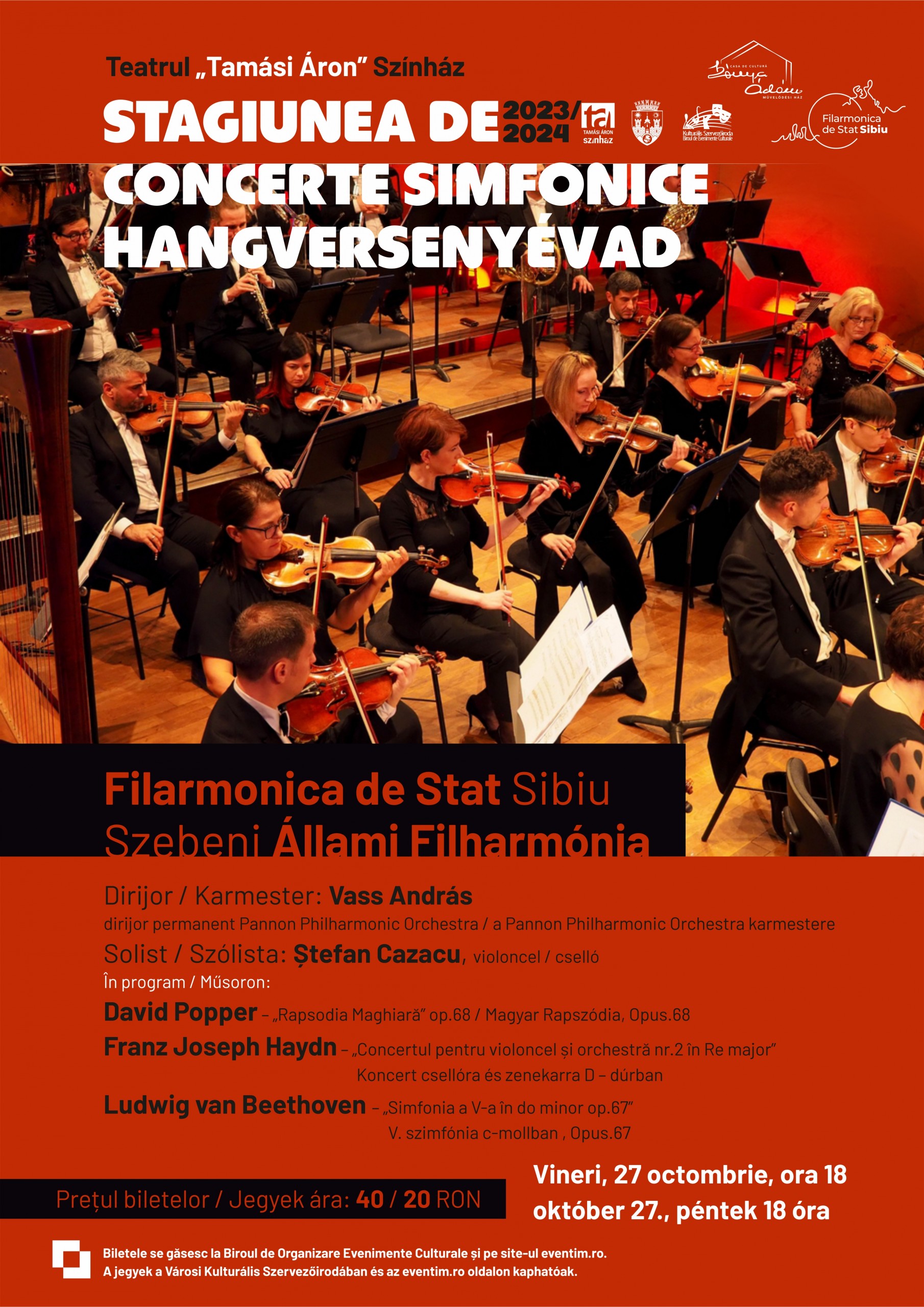 Noua stagiune de concerte simfonice începe cu concertul Filarmonicii de ...